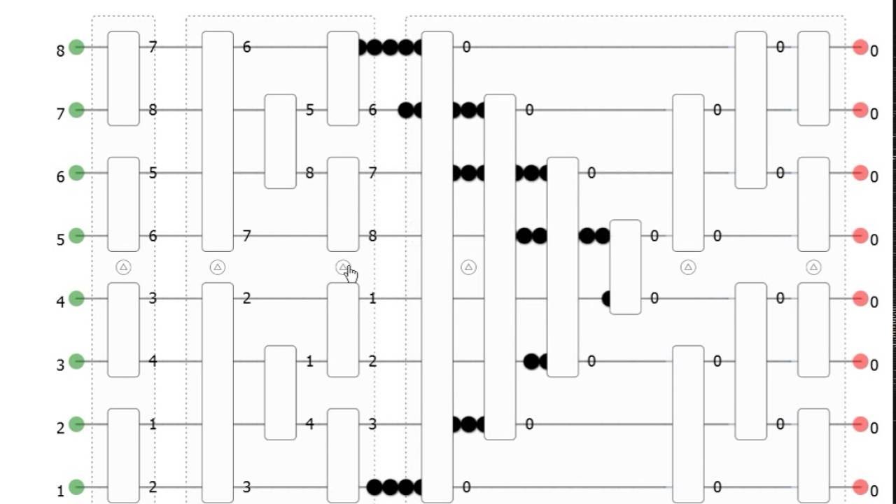 Bitonic Sorter (step by step)