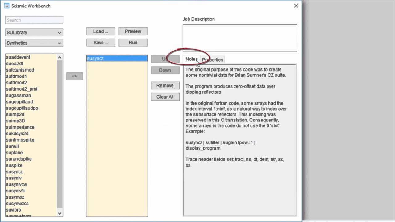INTViewer Seismic Workbench - Seismic Unix Example