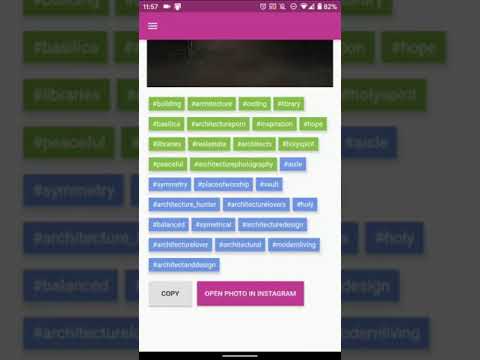 Generate Hashtags for any Instagram Post, any Instagram Account