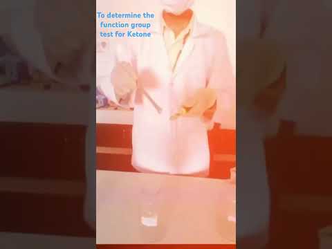 To determine the function group test for Ketone by M-dinitrobenzene test