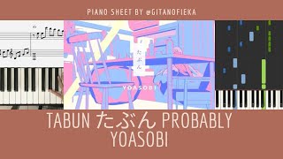 Yoasobi - Tabun たぶん Probably by Gita Nofieka 曲谱