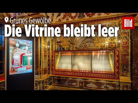 Grünes Gewölbe in Dresden öffnet wieder | Die geplünderte Vitrine bleibt leer!