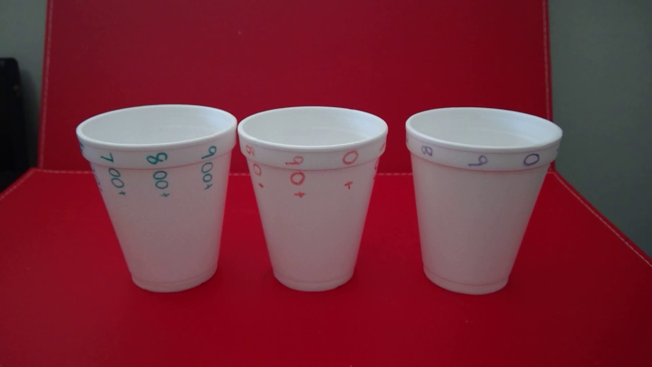 Place Value Cups