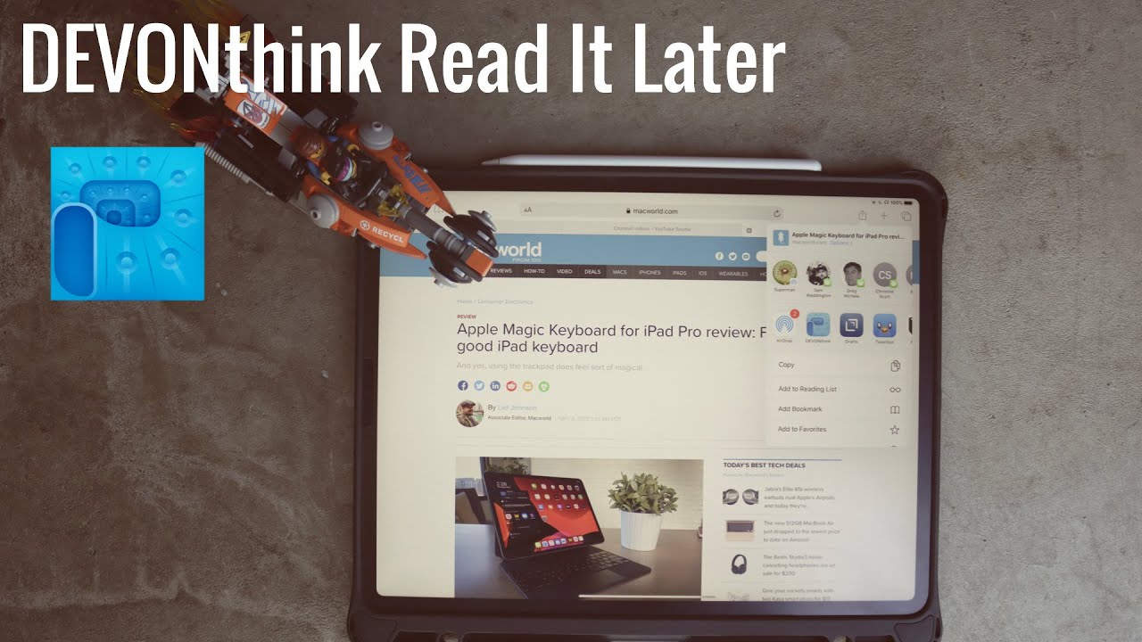 DEVONthink Read it Later