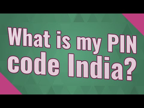 What is my PIN code India?