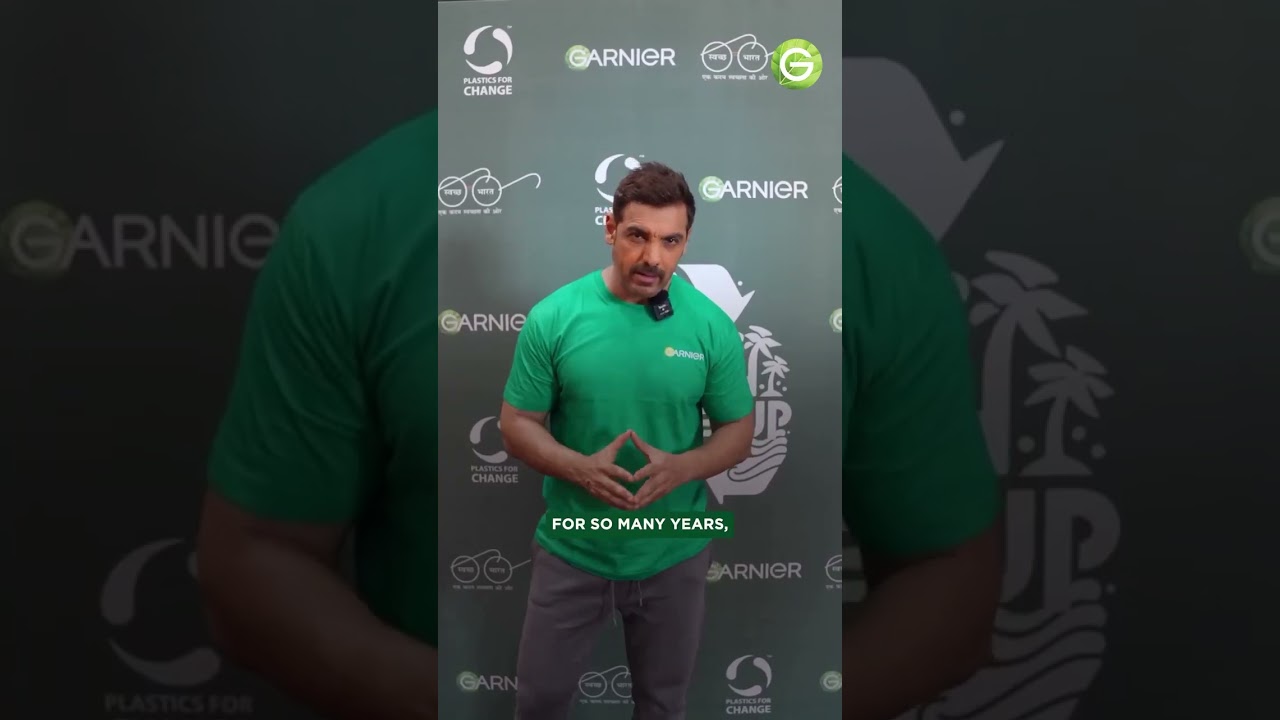 John Abraham Joins Garnier India for L’Oréal & SBM-U to #EndPlasticPollution!  #worldenvironmentday