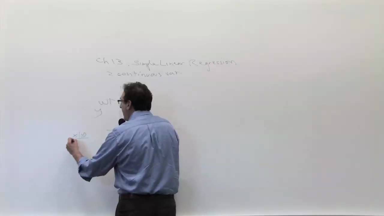 Chapter 13 - Linear Regression Introduction [1of3]