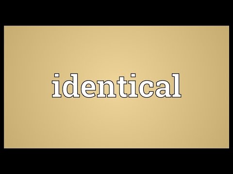 Identical Meaning