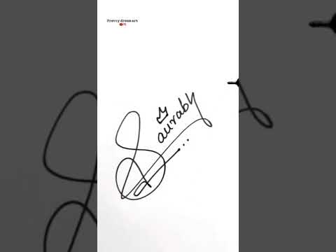 Signature of Saurabh..... #shorts #autograph #signature #calligraphy #saurabh #sourabh