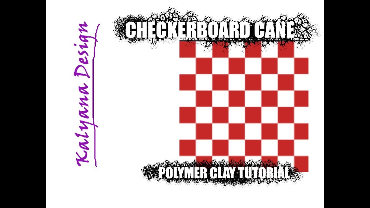 Checkerboard cane - polymer clay tutorial 140