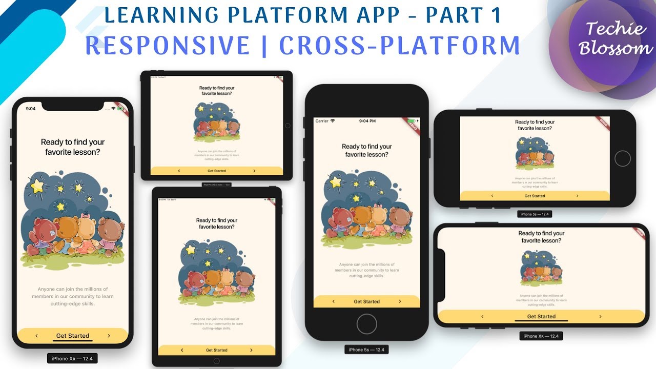 Flutter Responsive UI | Learning Platform App - Part 1