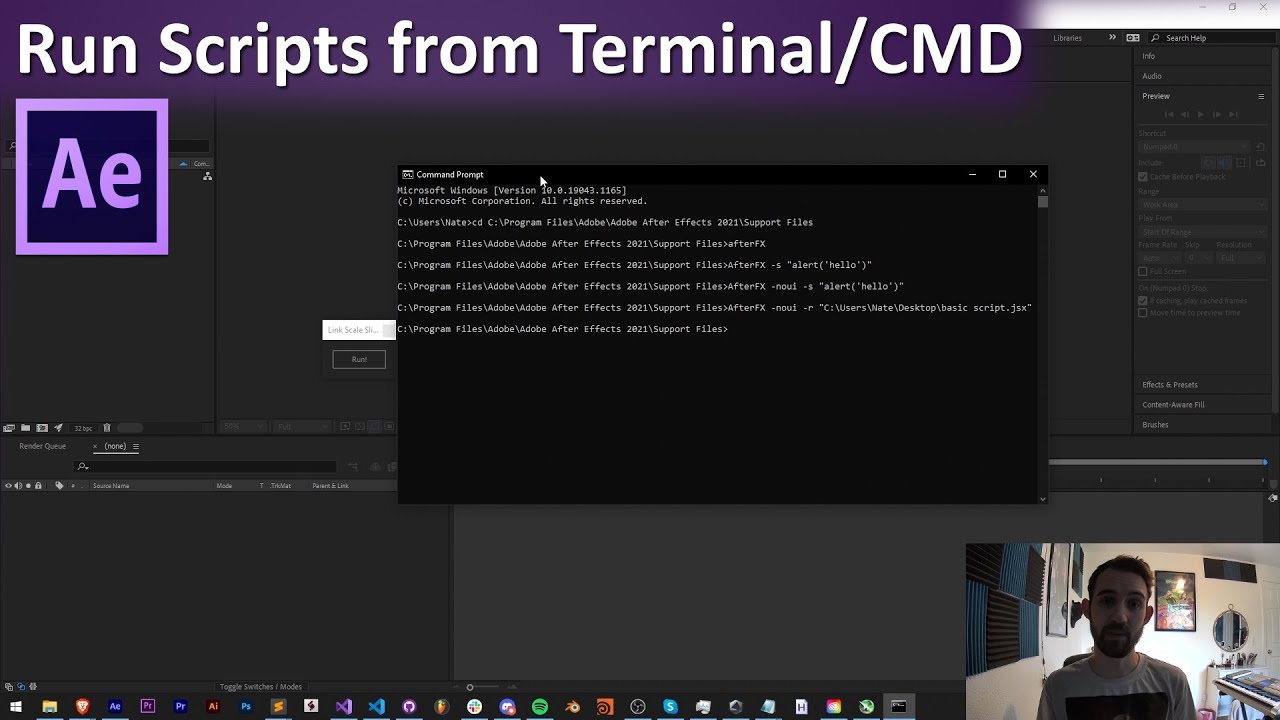 After Effects Scripting Tutorial [QuickTip]: Run Scripts from Terminal/CMD