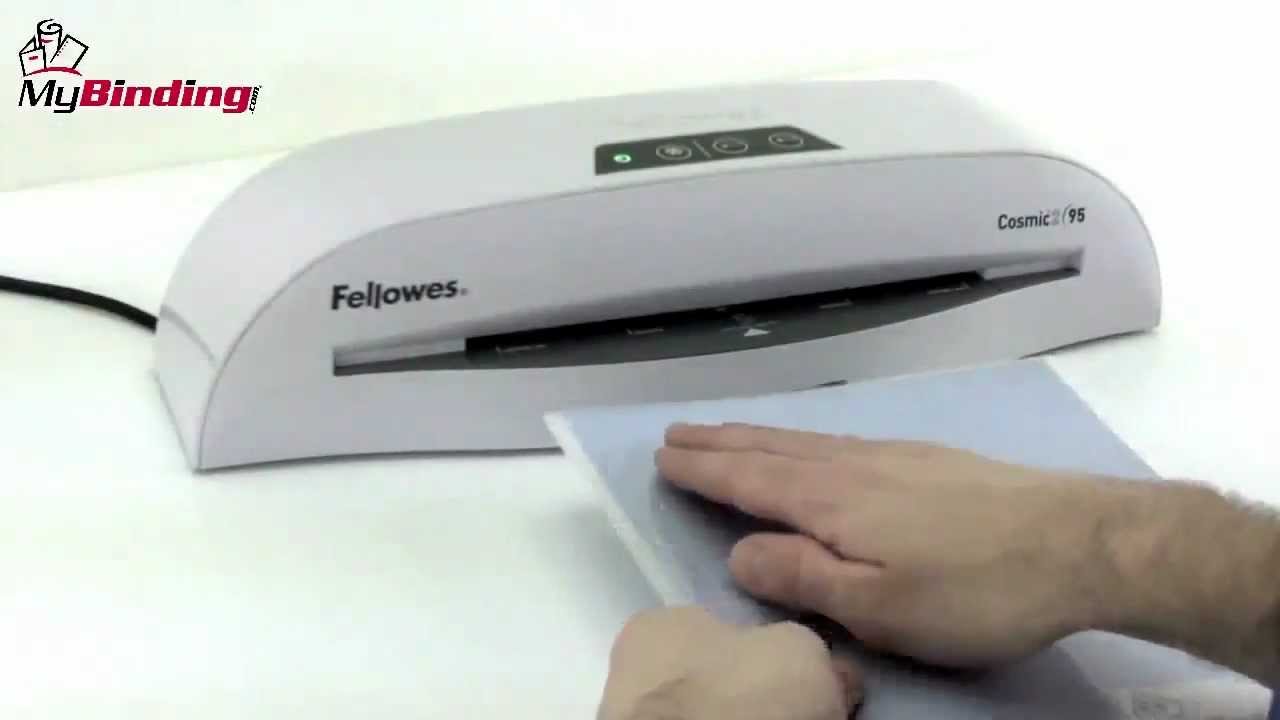 Fellowes Cosmic 2 95 Pouch Laminator Demo Video