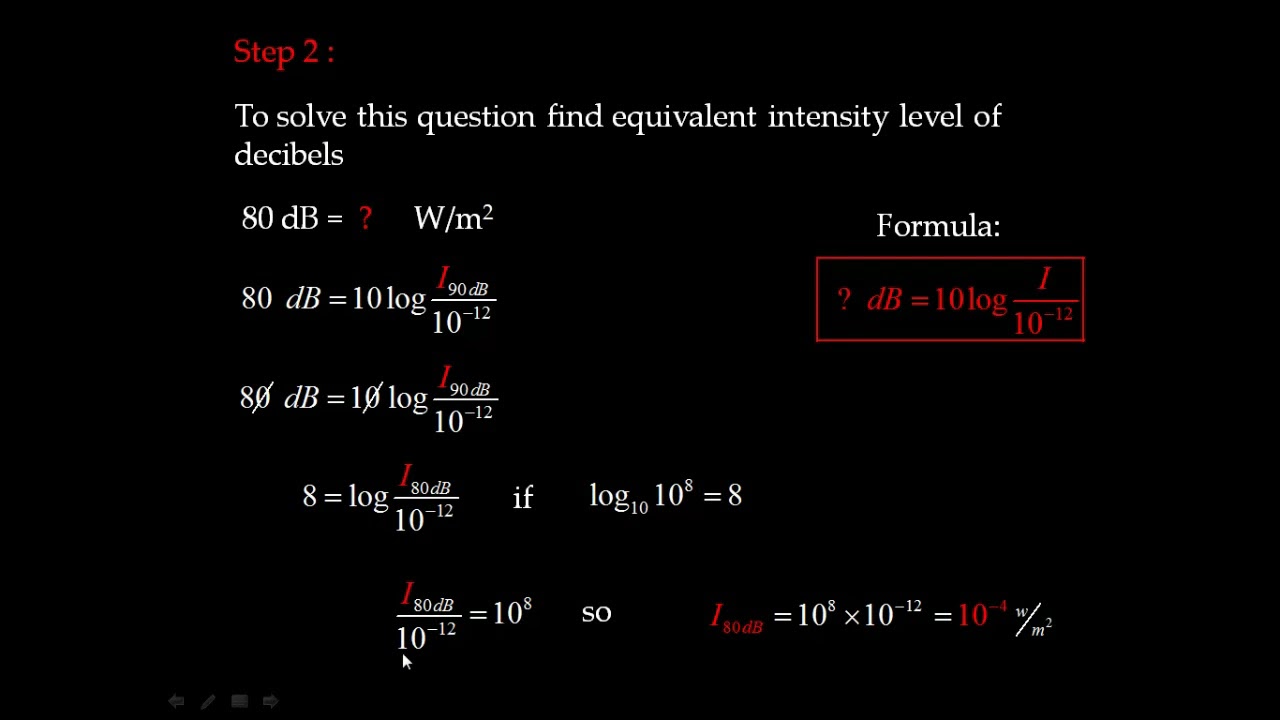 Wezari,physics, chapter 4-2,sound intensity,solution 1