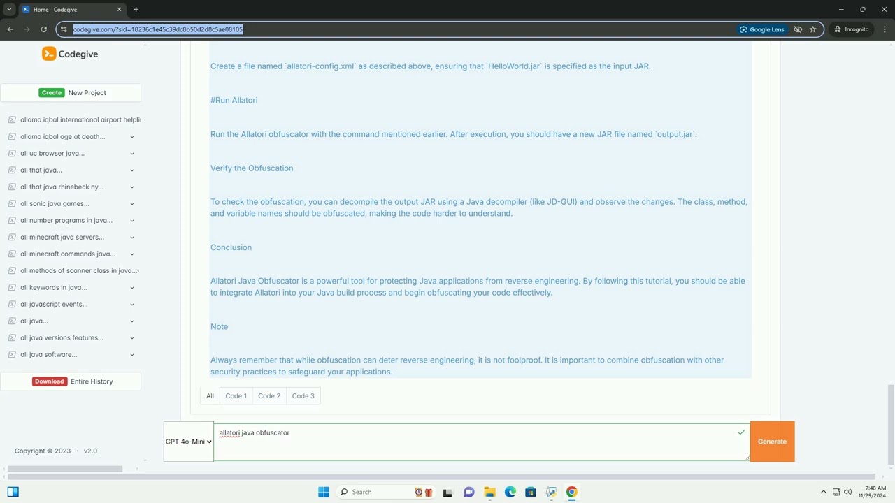 allatori java obfuscator