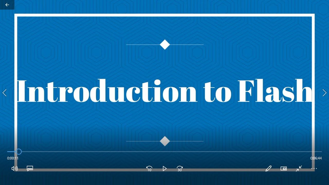 A BRIEF INTRODUCTION TO FLASH