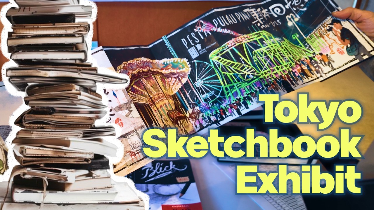 Find Inspiration at Tokyo Sketchbook Exhibit | 33 Artists, 100 Sketchbooks