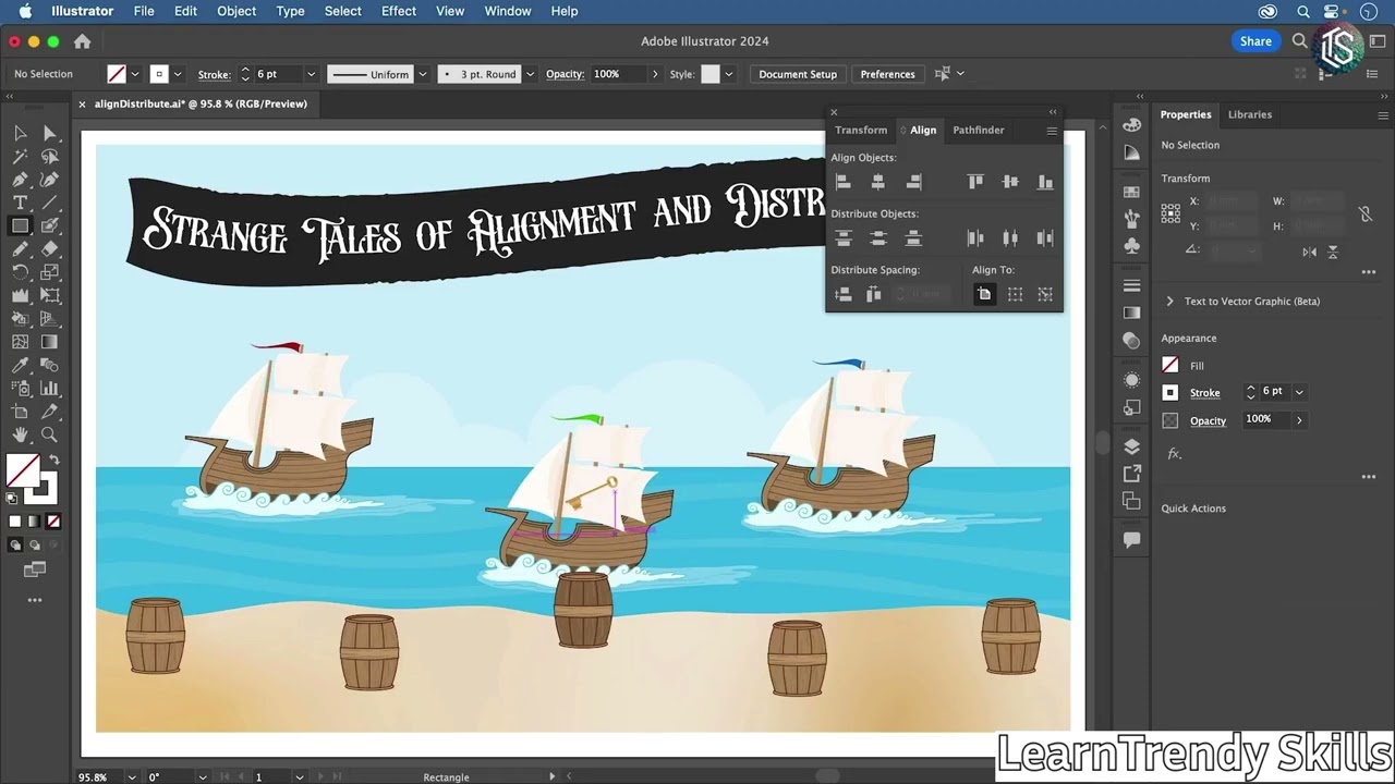 How to Align Objects in Adobe Illustrator | Alignment Tools Explained