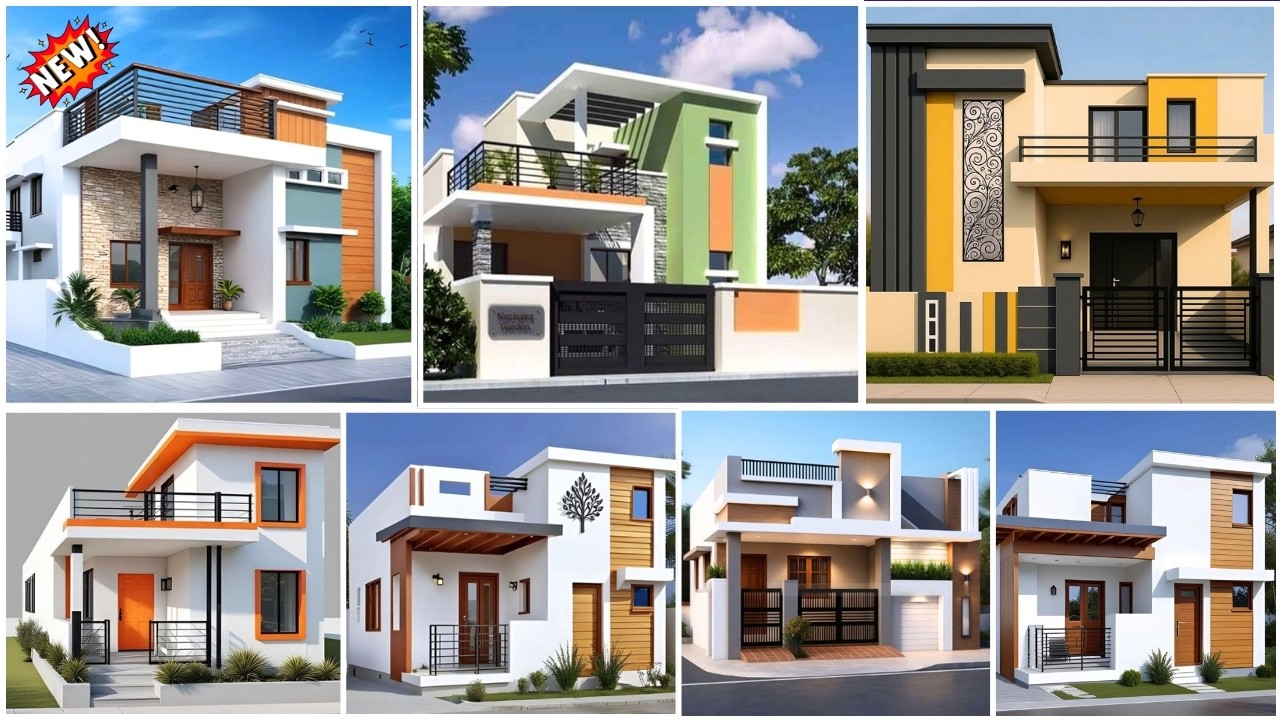 TOP 100 Modern Font Elevation Designs For Small House #frontelevationdesign #interiordesign