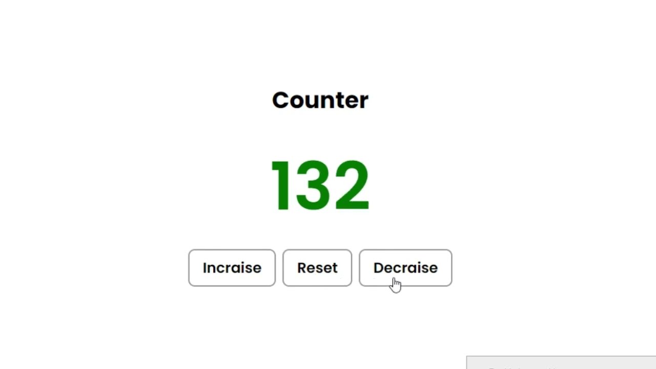Simple Counter | Javascript Beginner Project Tutorial