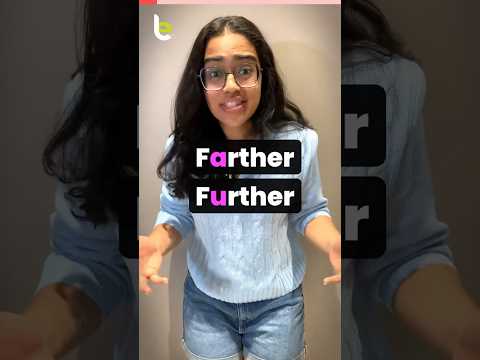 Confusing English Words - Farther Vs Further | Speak English Fluently #ananya #shorts #englishtips
