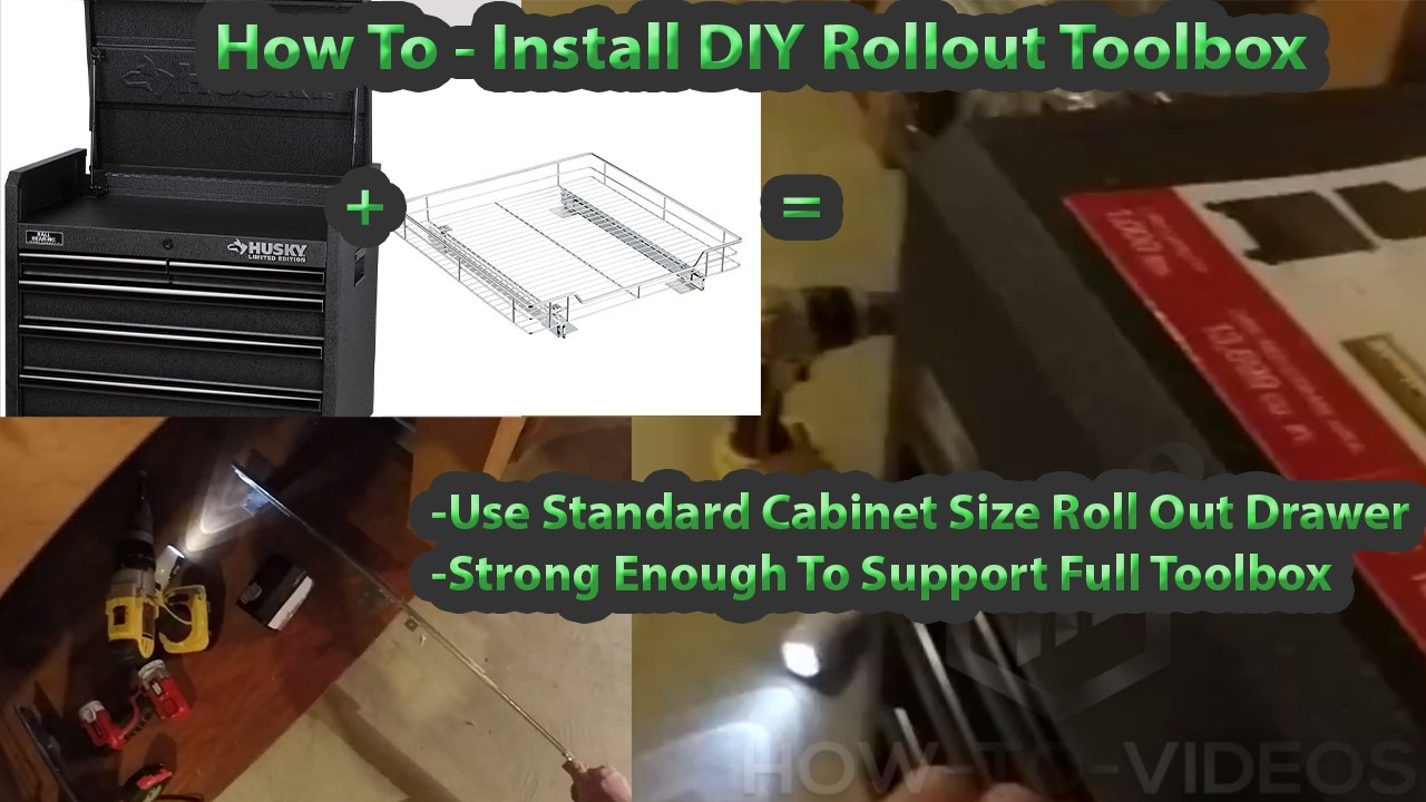 *Easy DIY* How to - Install a rollout drawer toolbox, Save your back!