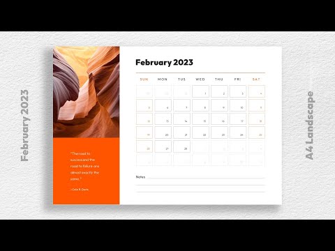 Printable February 2023 Calendar Template Free Download