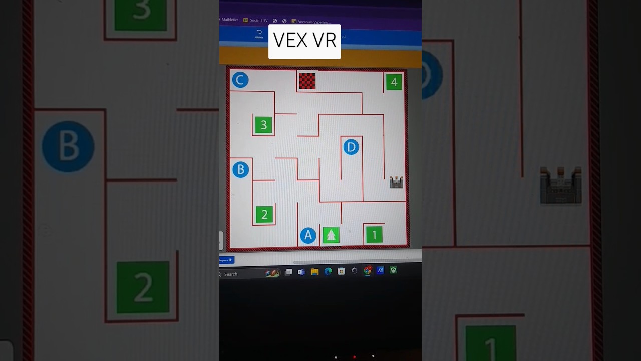 VEXcode VR unit 4. #vex #vr #code #robot #ytshorts #art #build #maze #new #lessons #notsponsored #yt