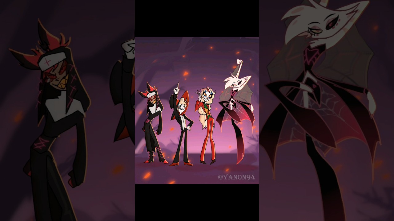 Happy Halloween in Hazbin #animation #hazbinhotel #halloween #lucifermorningstar #angeldust #alastor