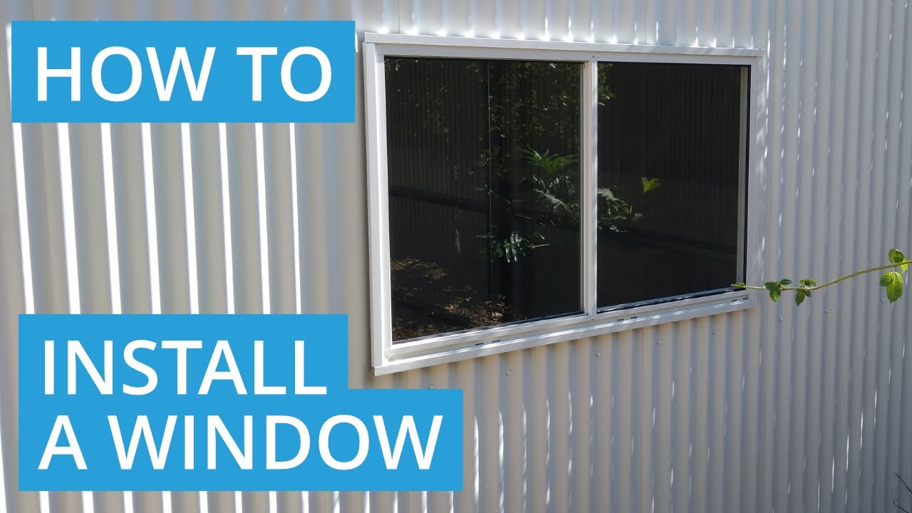 How to Install a Shed Sliding Window - AMIA