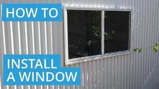 How to Install a Shed Window - Roys Sheds