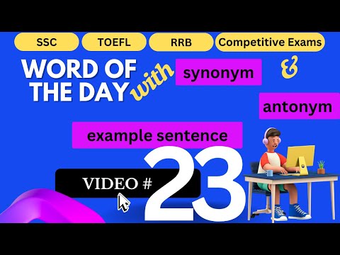 Expand Your Vocabulary - One Word everyday - 10-Nov-2024
