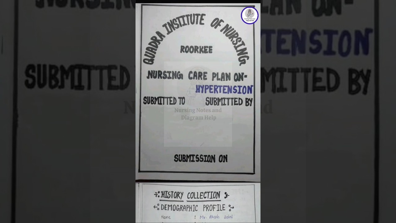 NCP on Hypertension // Hypertension Nursing Care Plan #ncp #nursingnotesanddiagramhelp #hypertension