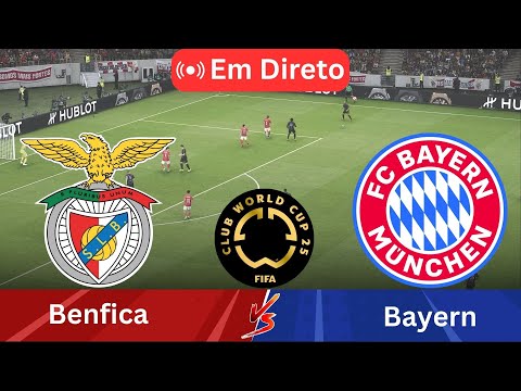 Em Direto: Benfica x Bayern Munich – Mundial de Clubes 25 | Jogo Completo em Transmissão ao Vivo