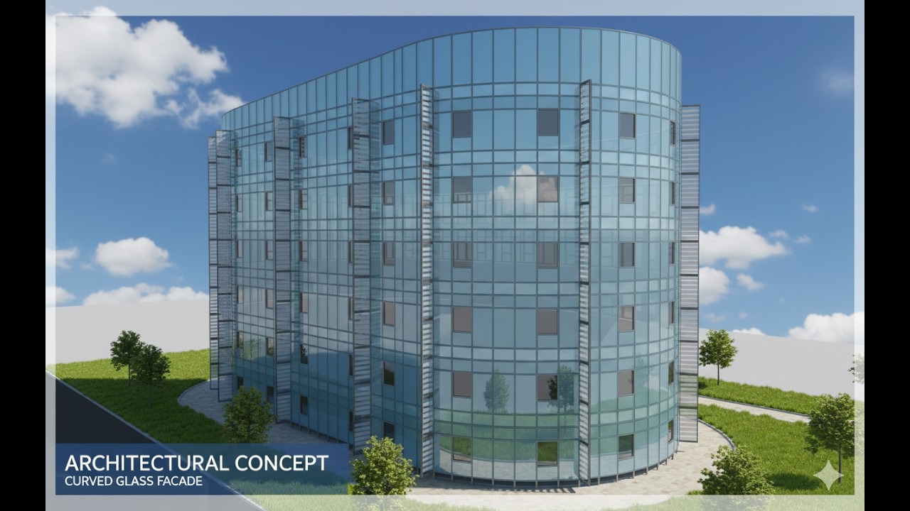 Faceted Curtain Wall System in Grasshopper | Parametric Facade Design (Results-oriented video)