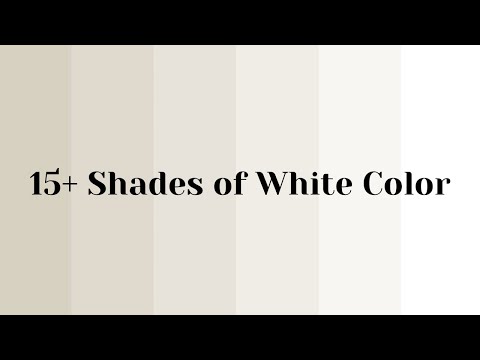 15+ Shades of White Color with Name