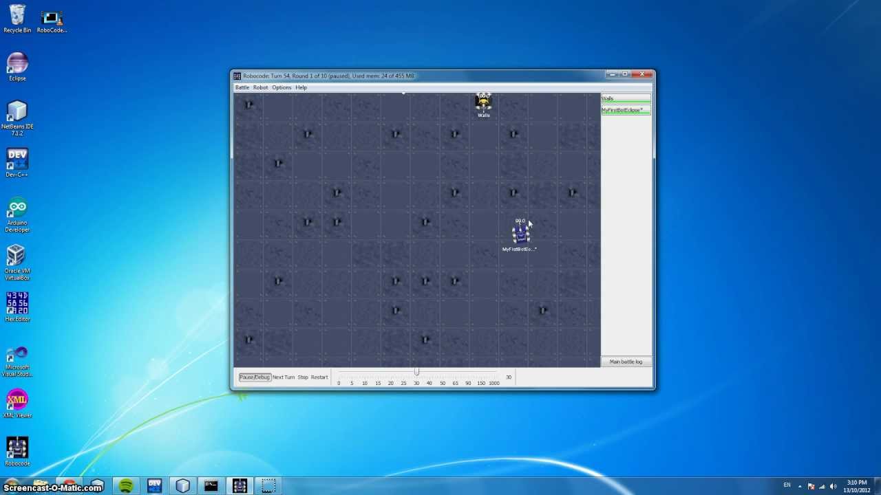 RoboCode Tutorial 6 - Creating your first bot
