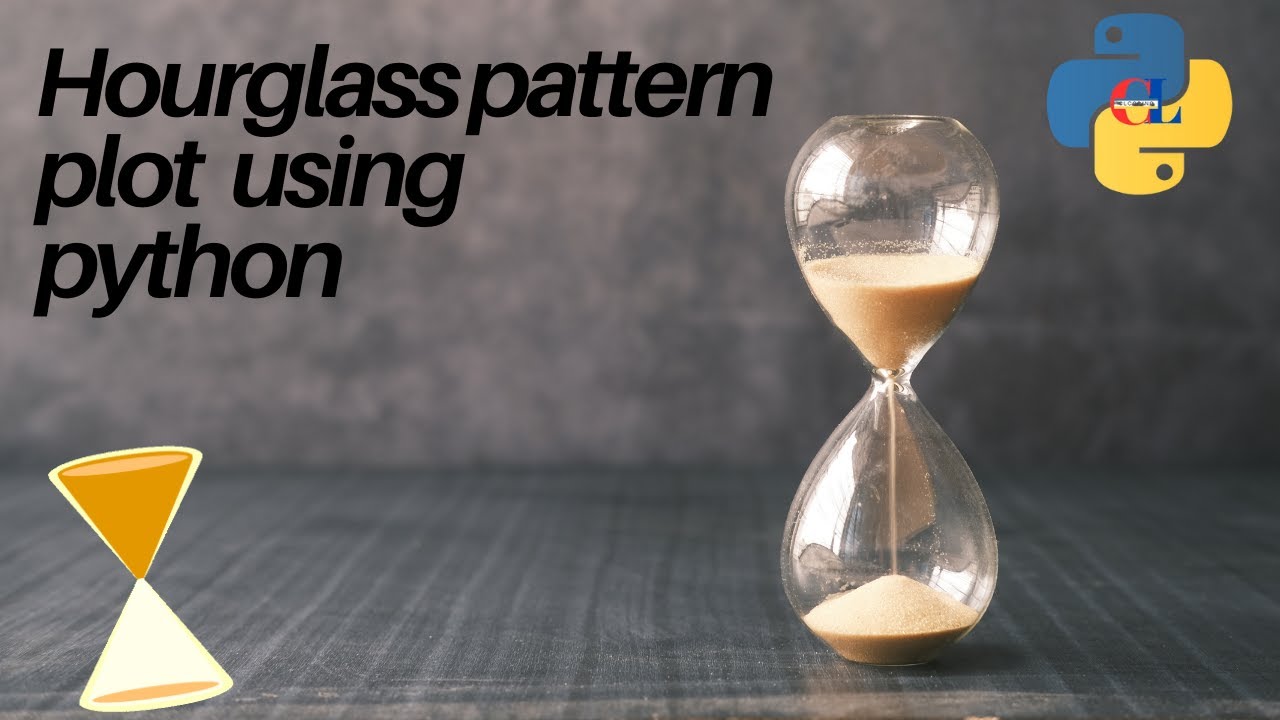 Hourglass pattern plot using python