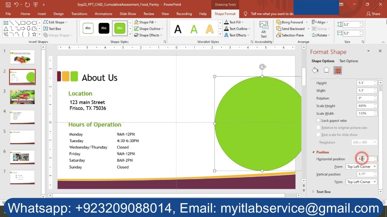 Exp22_PowerPoint_Ch02_CumulativeAssessment_Food_Pantry | PowerPoint CumulativeAssessment Food Pantry