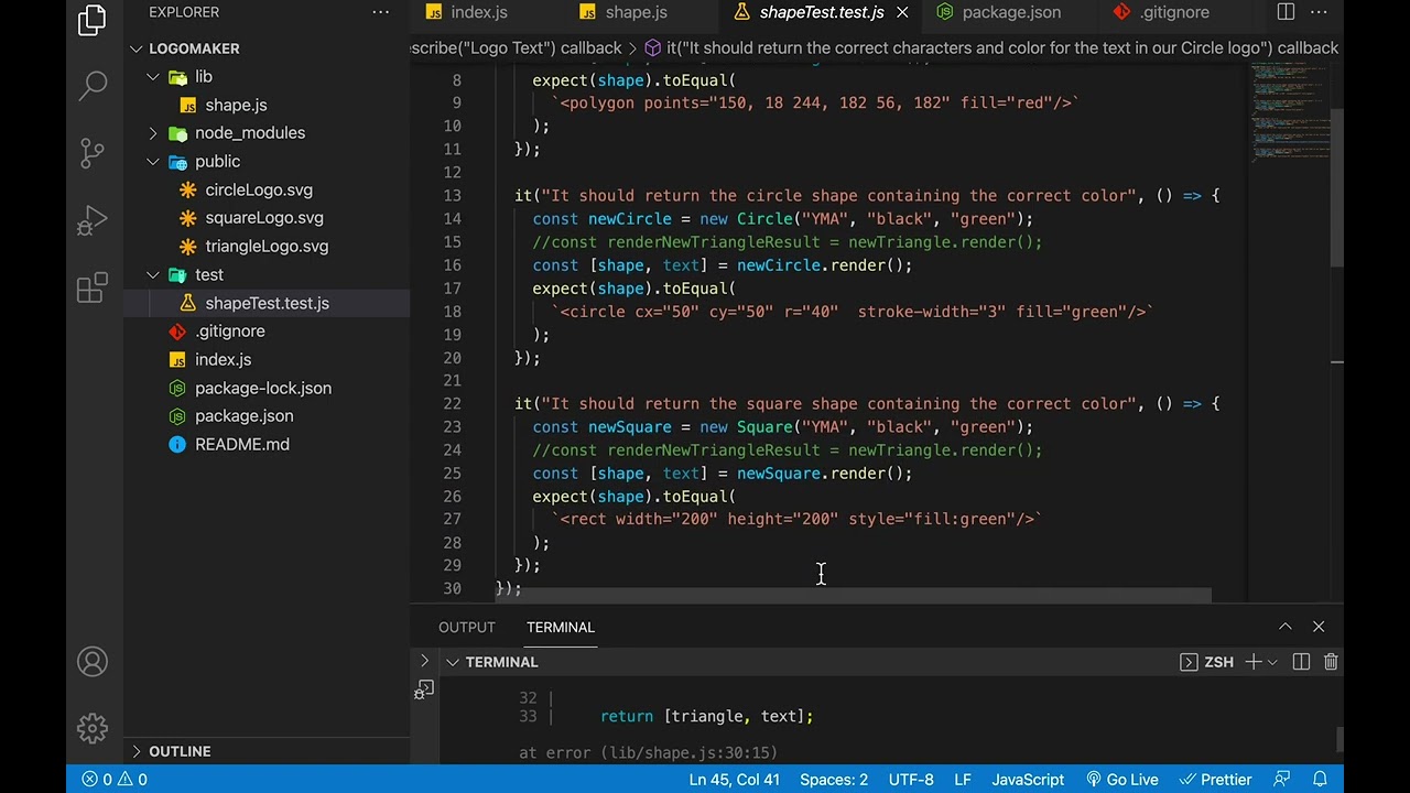 Logo maker - Node js