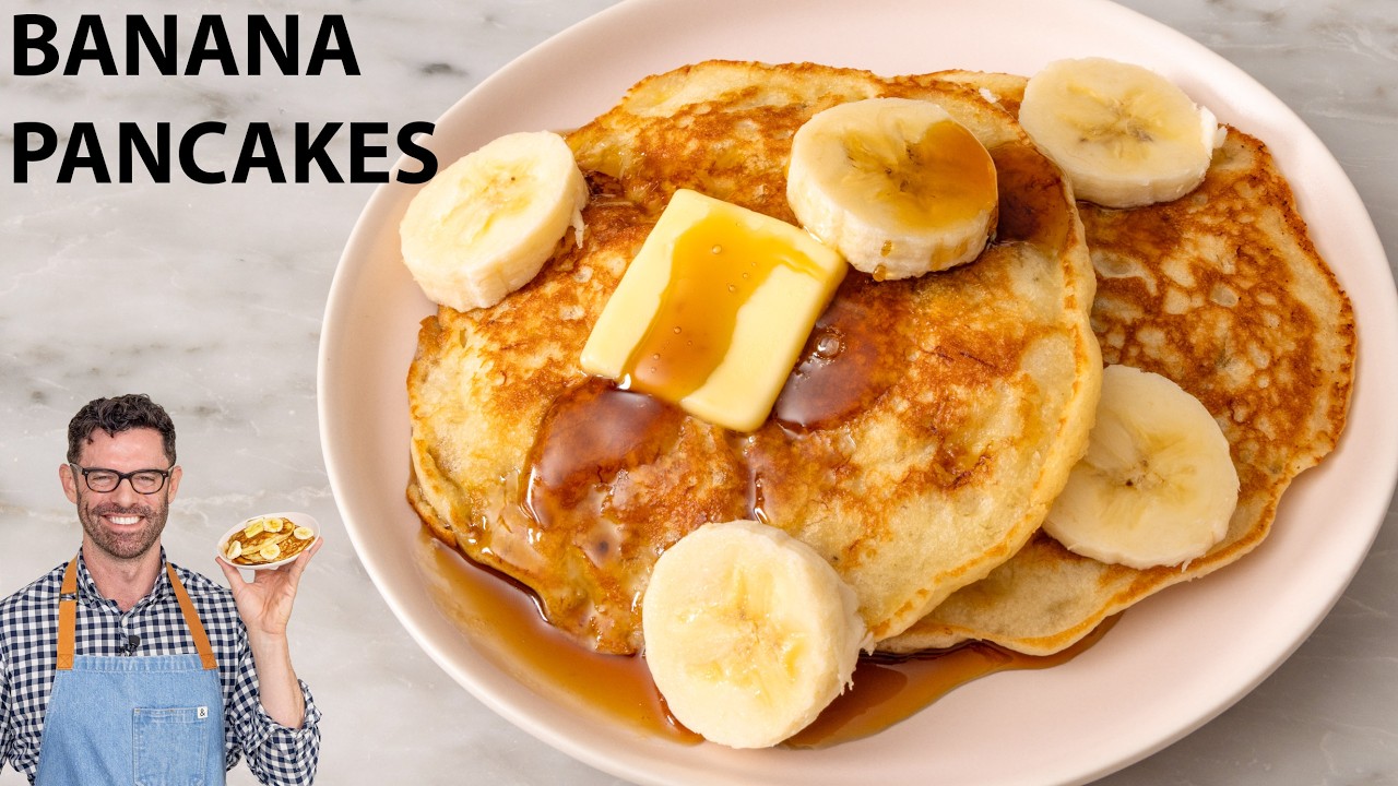 Fluffy Banana Pancakes Recipe