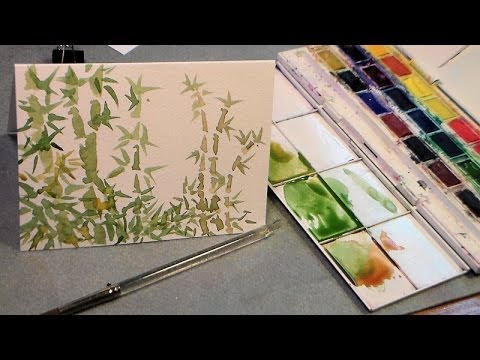 Easy Tutorial: Paint Bamboo in Watercolor – The Frugal Crafter Blog