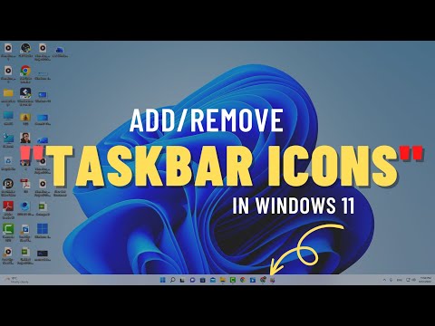 how to Add or Remove Taskbar icons on windows 11 | Видео