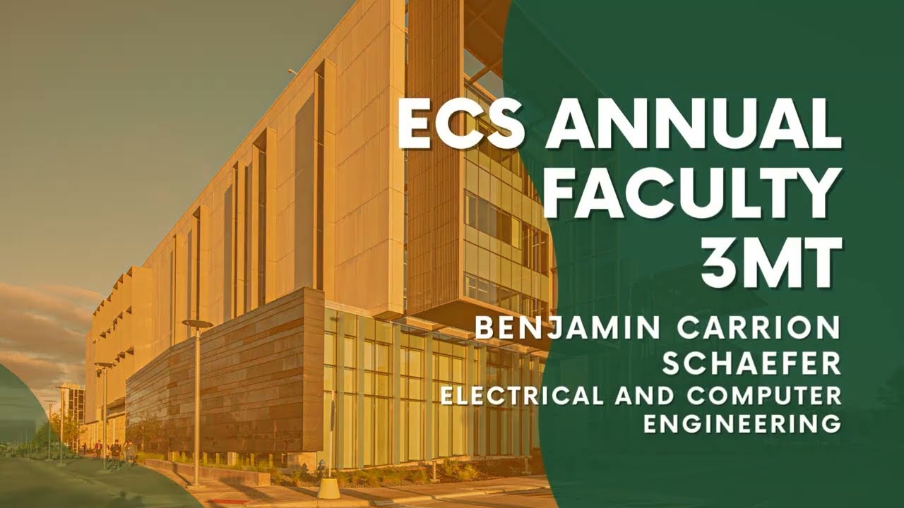 Fall 2022 Faculty 3MT: Benjamin Carrion Schaefer