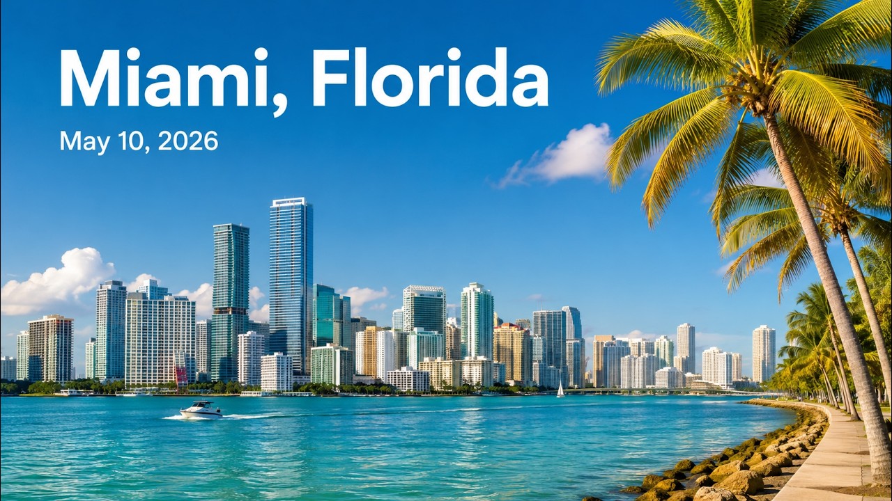 Exploring Miami, Florida Live | Skyline, Palm Trees & Ocean Views