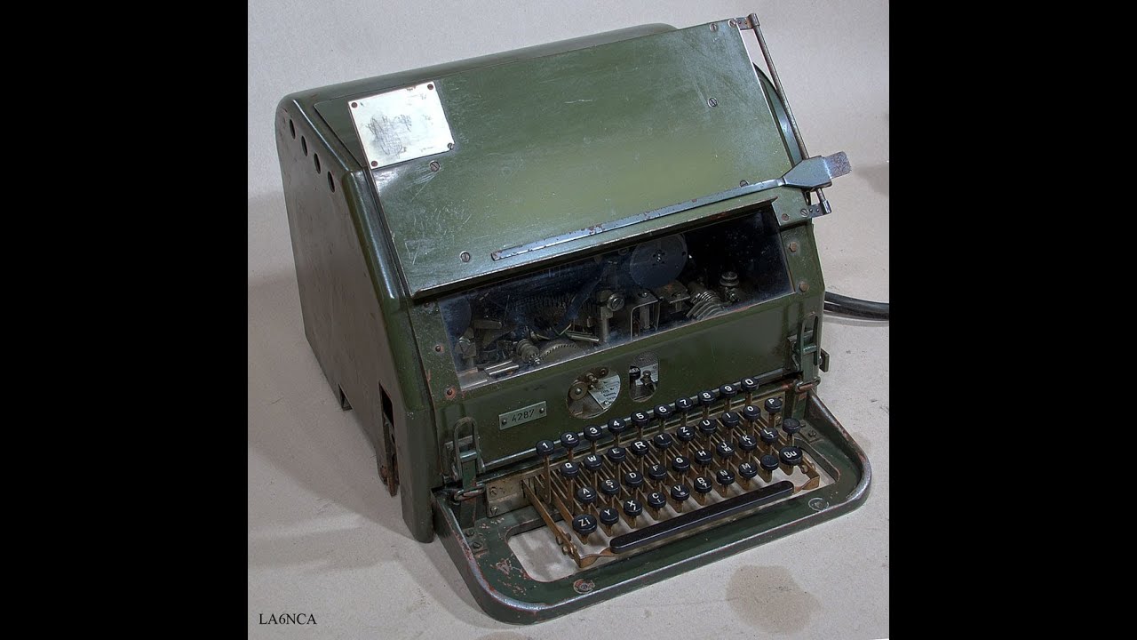 GERMAN WW2 TELETYPE LORENZ -  T 36 Lo - TELETYPE MODEL 14, First test.