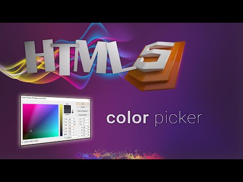 HTML for beginners 44: color input type | COLOR PICKER