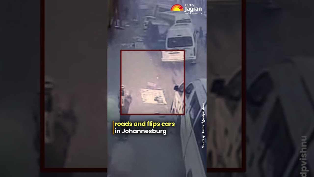 Viral Video Suspected Gas Explosion Rips Open Roads In Johannesburg