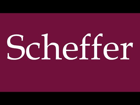 How to Pronounce ''Scheffer'' Correctly in German