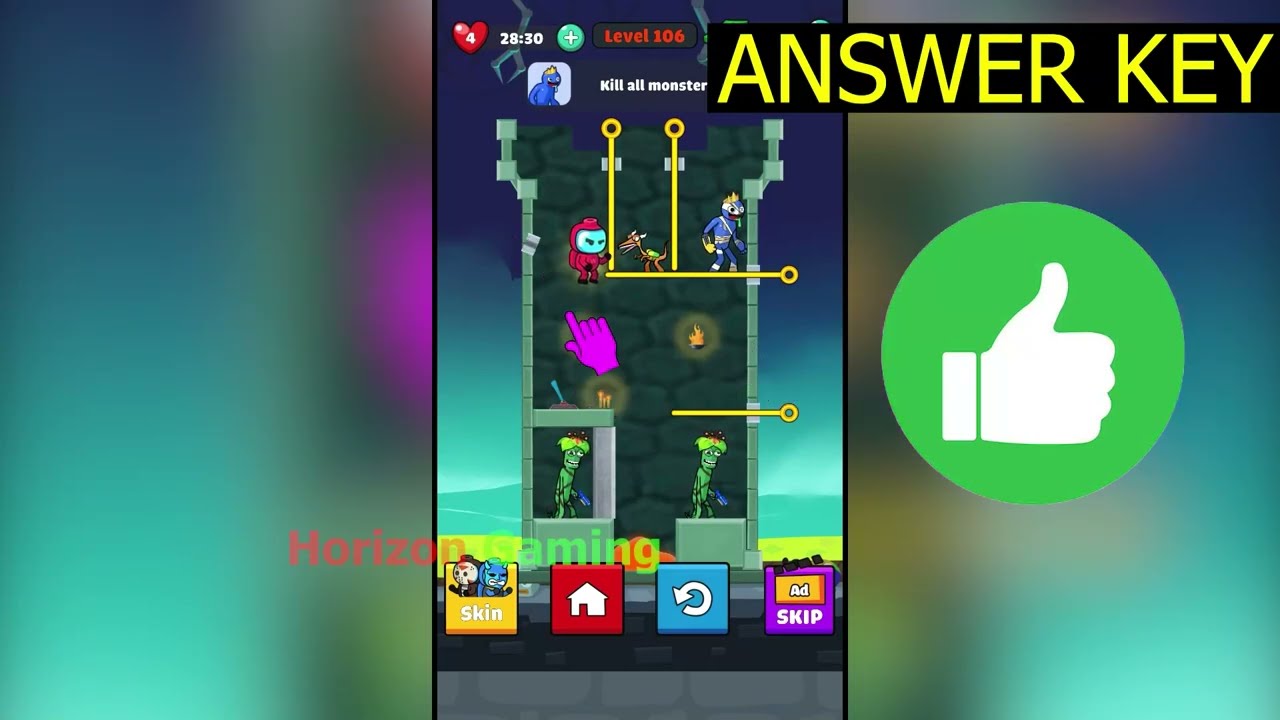 Rainbow Friends Pull The Pin LEVEL 106 Answer